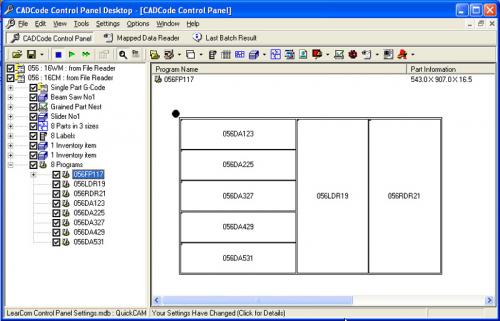 Nested-based Machining | Optimizing & Machining | CADCode Systems